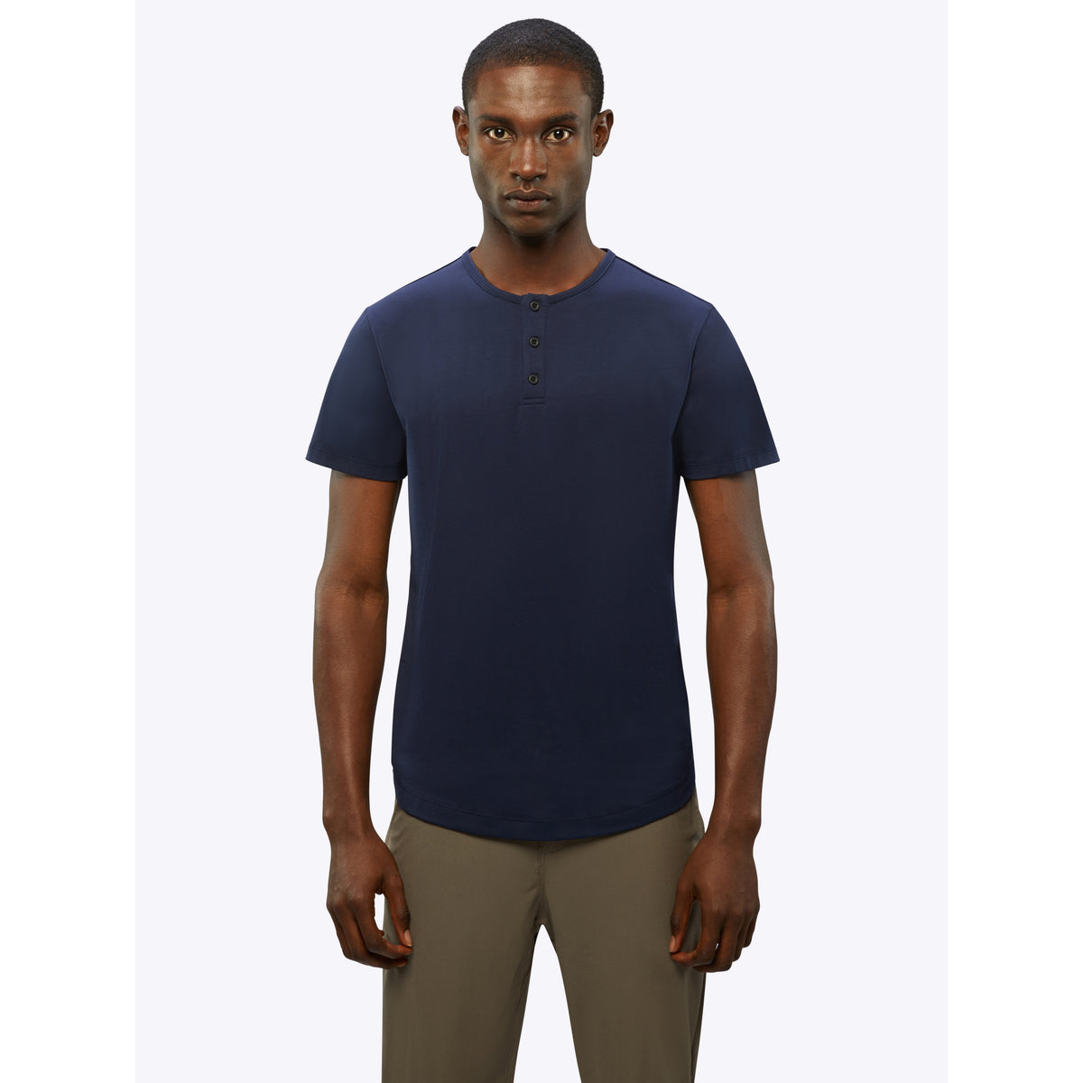 Cuts - AO Henley Curve-Hem - Pacific Blue – Union