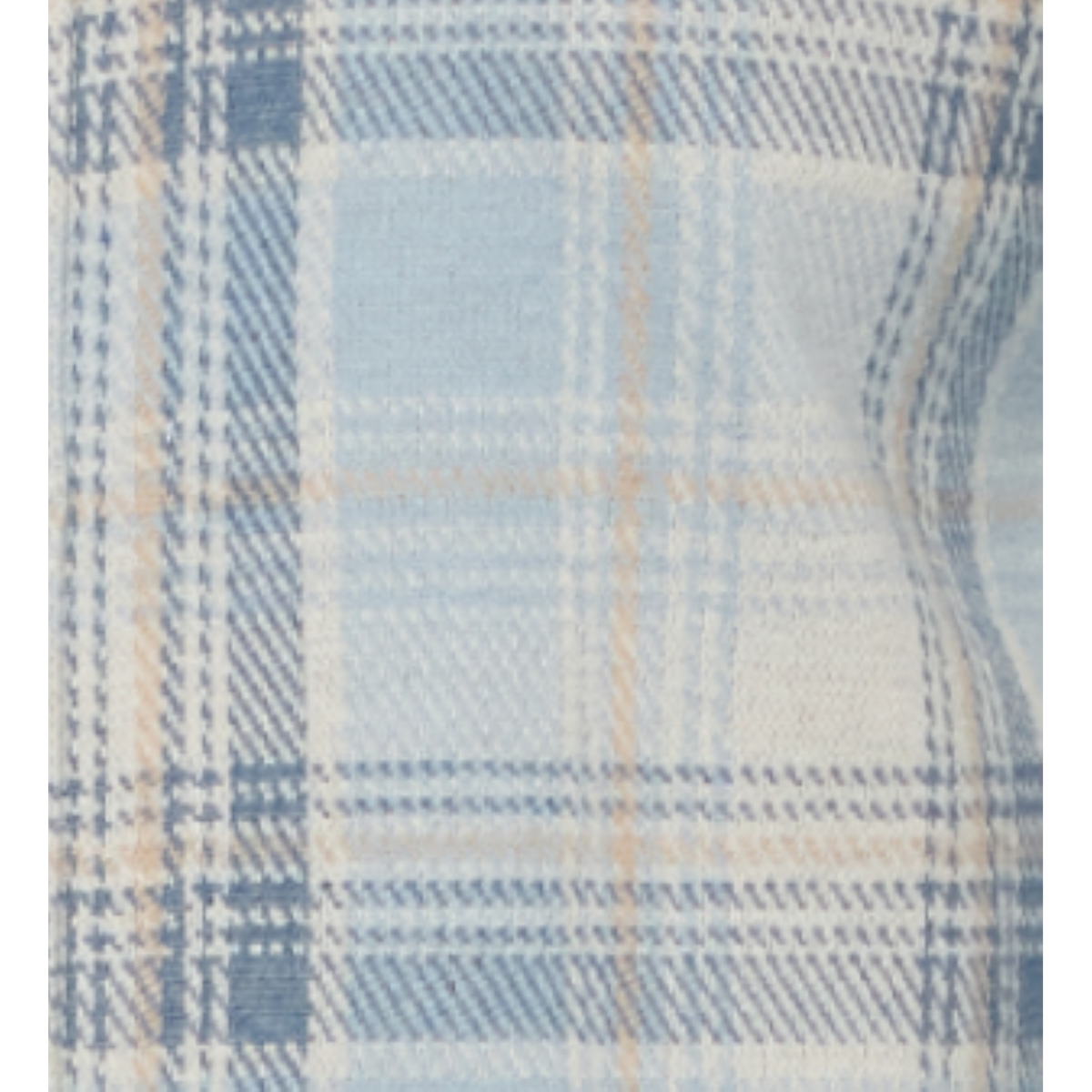 Flag & Anthem - Morse Long Sleeve Hero Knit Flannel - Light Blue/Cream ...